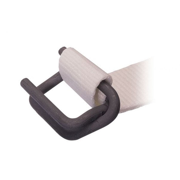Steel Buckle 19mm Width 3.8mm Thickness Sheradised For Plastic Strappi ...